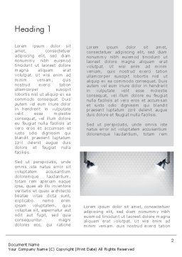 Stage Illuminated by Spotlights Word Template 13479 | PoweredTemplate.com