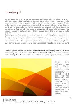 Plantilla de Word - campos abstractos | 13525 | PoweredTemplate.com