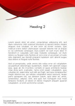 Red Flame Wave Abstract Word Template 13602 | PoweredTemplate.com