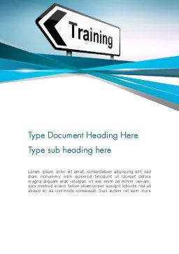 Training Course Sign Word Template 13604 | PoweredTemplate.com