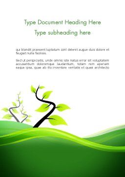 Spring Background Word Template 13768 | PoweredTemplate.com