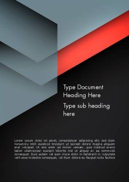 Abstract Overlapping Folders Word Template 13863 | PoweredTemplate.com