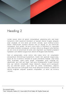 Abstract Overlapping Folders Word Template 13863 | PoweredTemplate.com