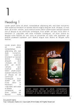 Futuristic Technology Word Template 13997 | PoweredTemplate.com