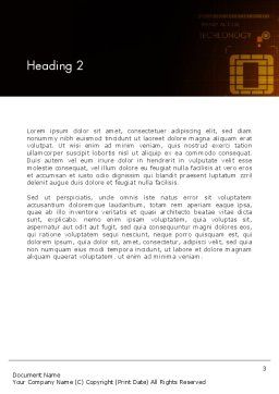 Futuristic Technology Word Template 13997 | PoweredTemplate.com