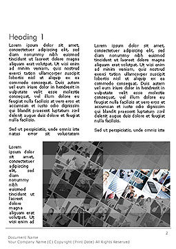 Tilted Photo Collage Word Template 14080 | PoweredTemplate.com