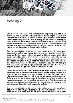 Tilted Photo Collage Word Template 14080 | PoweredTemplate.com