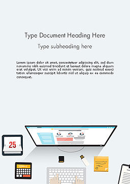 Plantilla de Word - crear una página web | 14127 | PoweredTemplate.com