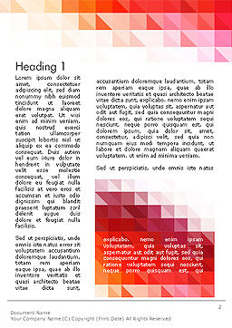 Heat Map Abstract Word Template 14169 | PoweredTemplate.com