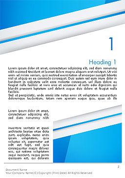 Light Blue Abstract Word Template 14174 | PoweredTemplate.com