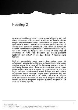 Evidence Word Template 14191 | PoweredTemplate.com