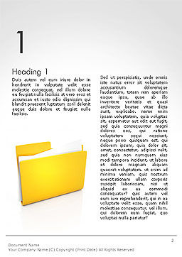 Document Folder Word Template 14226 | PoweredTemplate.com