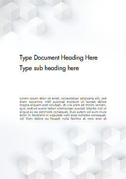 Abstract Isometric Shape Background Word Template 14536 ...