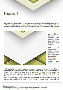 Overlap Paper Layers Word Template 14548 | PoweredTemplate.com