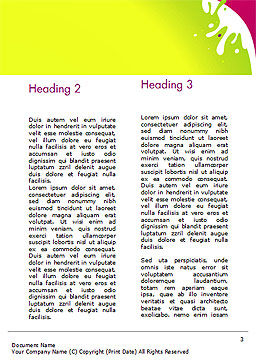 Colorful Splash Word Template 14604 | PoweredTemplate.com