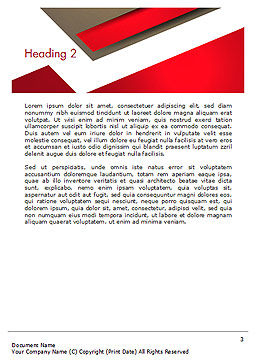 Abstract Cut Out Paper Shapes Word Template 14609 | PoweredTemplate.com