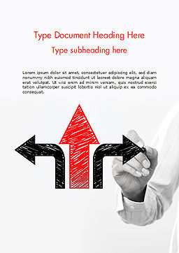 Three Arrows Word Template 14656 | PoweredTemplate.com