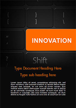 Innovation Shift Word Template 14784 | PoweredTemplate.com