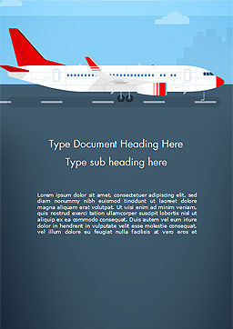 Airline Word Template 14810 | PoweredTemplate.com