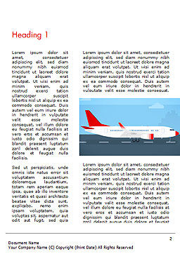 Airline Word Template 14810 | PoweredTemplate.com