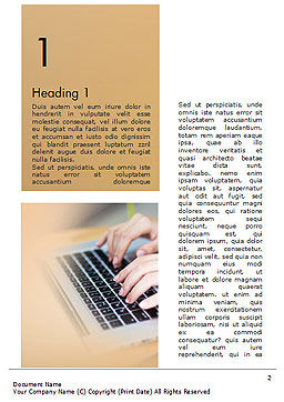 Female Hands Typing on Keyboard Word Template 14817 | PoweredTemplate.com