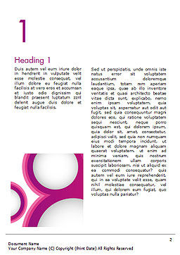 Circles and Spheres Word Template 14821 | PoweredTemplate.com