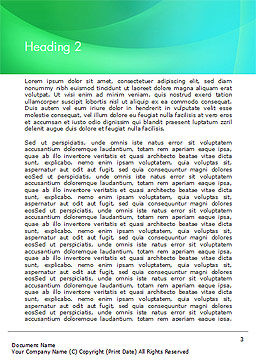 Green and Yellow Abstraction Word Template 14828 | PoweredTemplate.com