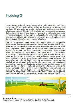 Idyllic Farm Landscape Word Template 14834 | PoweredTemplate.com