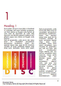 DISC Personality Word Template 14846 | PoweredTemplate.com