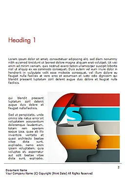 Human Opened Head Silhouette with Dollar Symbol Word Template 14904 ...