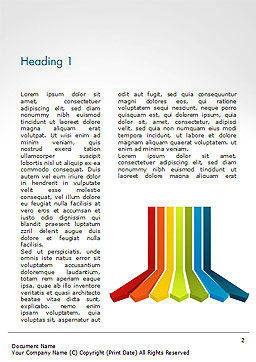 Isometric Colorful Arrows Word Template 14953 | PoweredTemplate.com