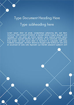 Geometric Pattern with Connected Lines and Dots Word Template 14974 ...