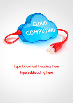 Cloud Computing Concept Word Template 15087 | PoweredTemplate.com