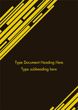 Yellow Rectangles Word Template 15173 | PoweredTemplate.com