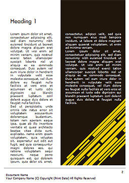 Yellow Rectangles Word Template 15173 | PoweredTemplate.com