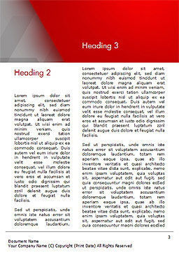 Plantilla de Word - franja roja sobre fondo gris | 15200 ...