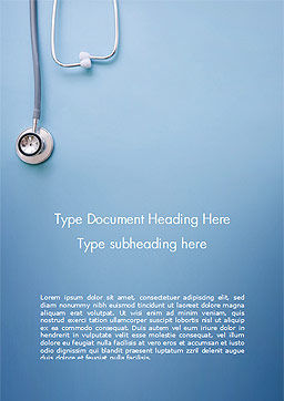 Stethoscope Word Template 15279 | PoweredTemplate.com