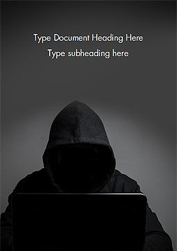 Computer Hacker Word Template 15280 | PoweredTemplate.com