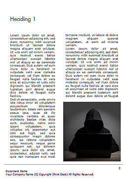 Computer Hacker Word Template 15280 | PoweredTemplate.com