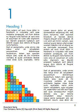 Lego Background Word Template 15287 | PoweredTemplate.com