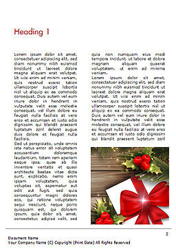 Cute Christmas Gift Word Template 15340 | PoweredTemplate.com