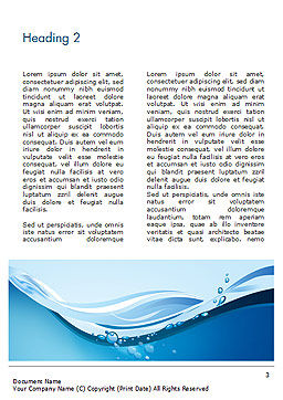 Drinking Water Supply Word Template 15369 | PoweredTemplate.com