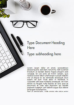 Modern Workplace Word Template 15406 | PoweredTemplate.com