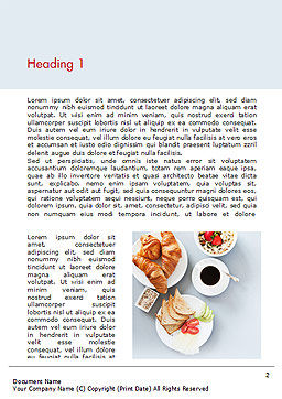 Ideal Breakfast Word Template 15418 | PoweredTemplate.com