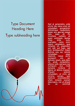 Blood Donation Concept Word Template 15422 | PoweredTemplate.com