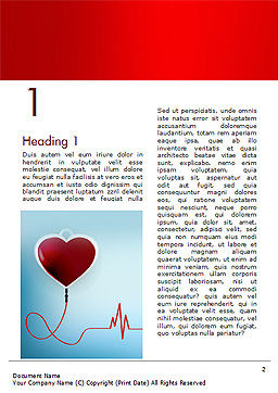 Blood Donation Concept Word Template 15422 | PoweredTemplate.com