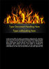 Flame Word Template 15435 | PoweredTemplate.com