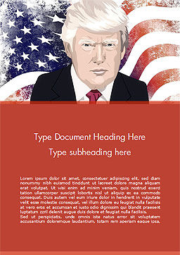 Trump Word Template 15454 | PoweredTemplate.com