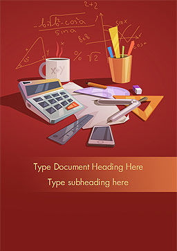 Mathematical Calculations Word Template 15461 | PoweredTemplate.com