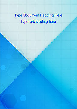 Abstraction with Blue Triangles and Squares Word Template 15463 ...
